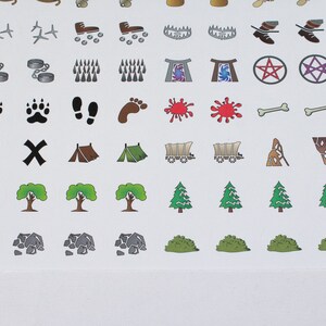 DND Scenery Sticker Tokens 2 Pages / 160 Stickers DND - Etsy