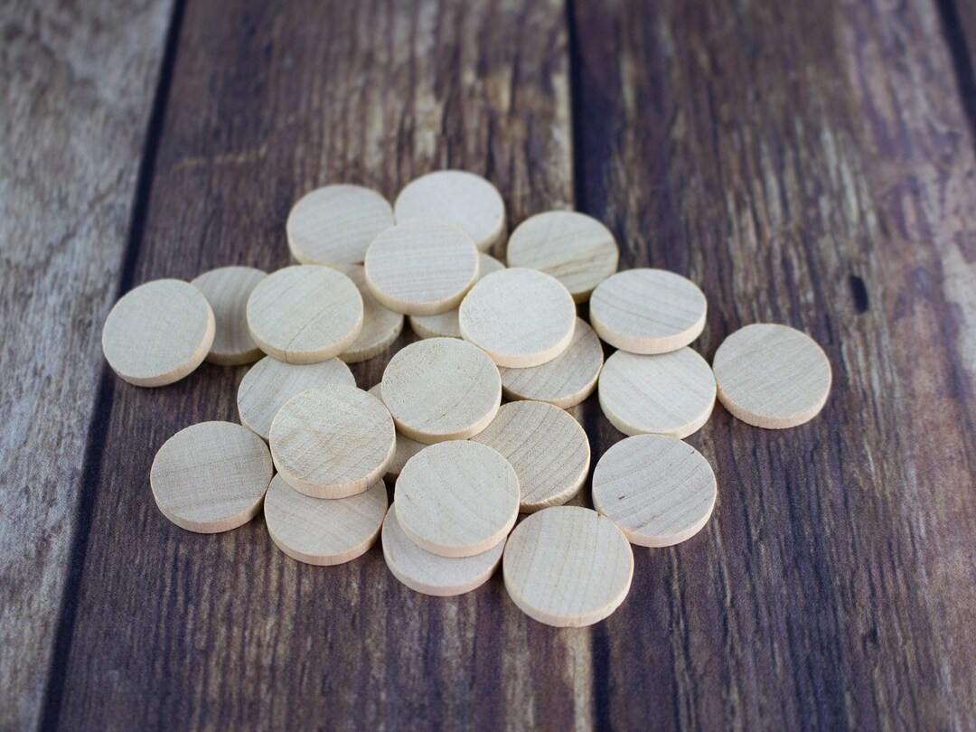 Add On: Game Token Bases - 3/4 Inch Wooden Round Discs - Etsy