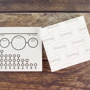 DND Spell Slot Tracker Sticky Notes | DND Spell Slot Counter Sticky ...
