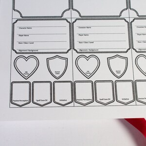 Minimalist DND Initiative Tracker Fillable PDF for DM Screen - Etsy