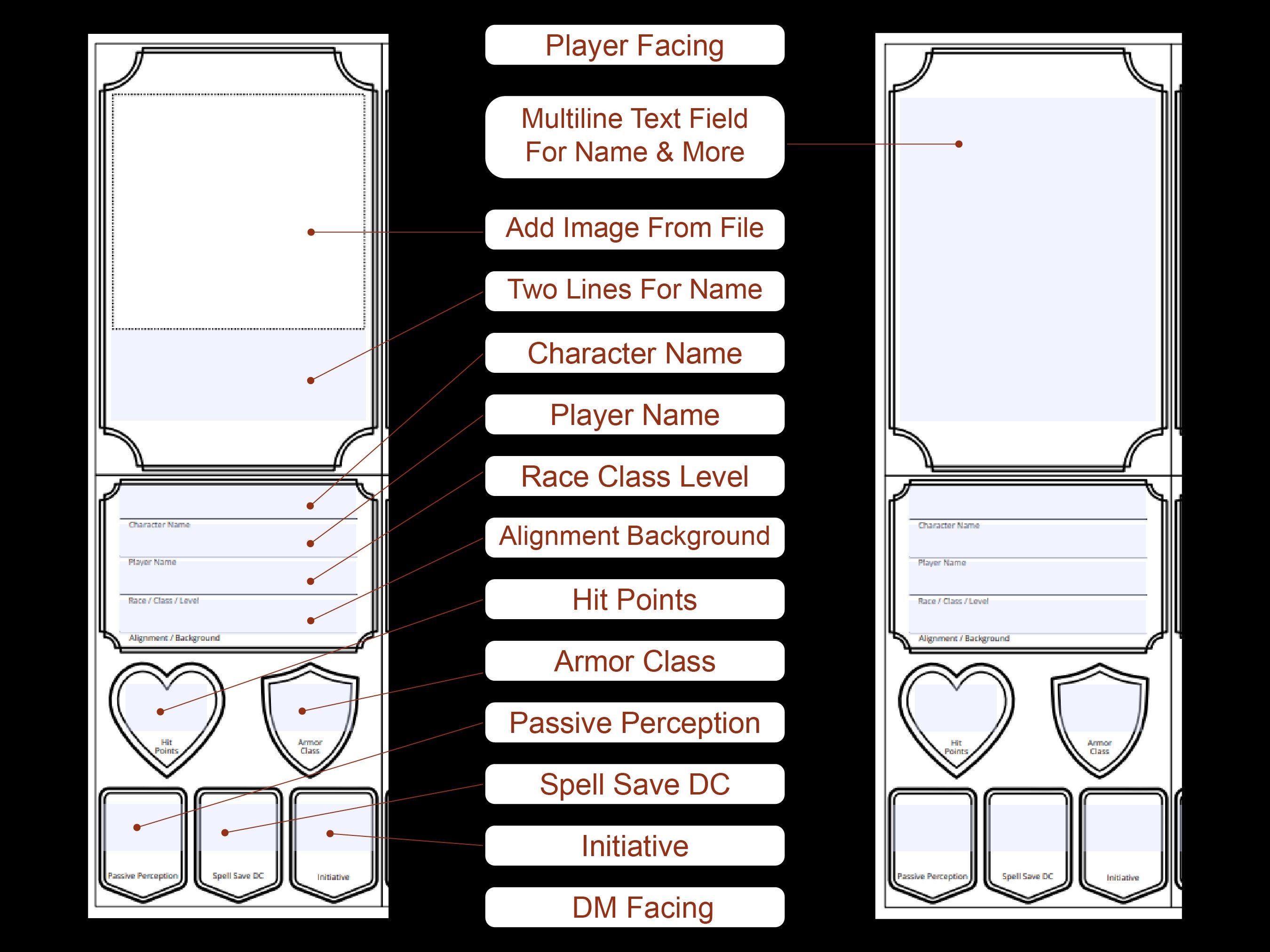 Minimalist DND Initiative Tracker | Fillable PDF for DM Screen Tent ...