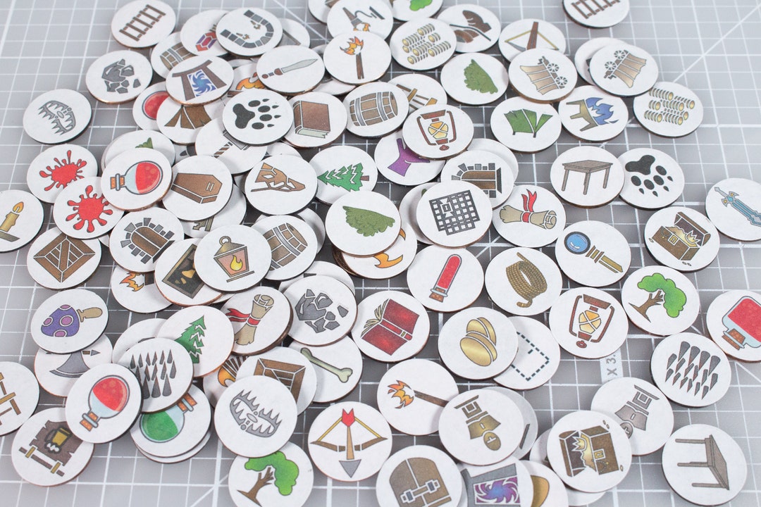 DND Scenery Sticker Tokens 2 Pages / 160 Stickers DND - Etsy