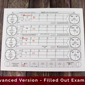DND Combat Tracker for Dungeon Masters | Digital Download Printable PDF ...