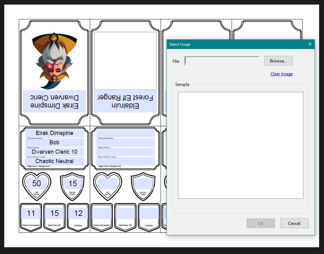 Minimalist DND Initiative Tracker | Fillable PDF for DM Screen Tent ...