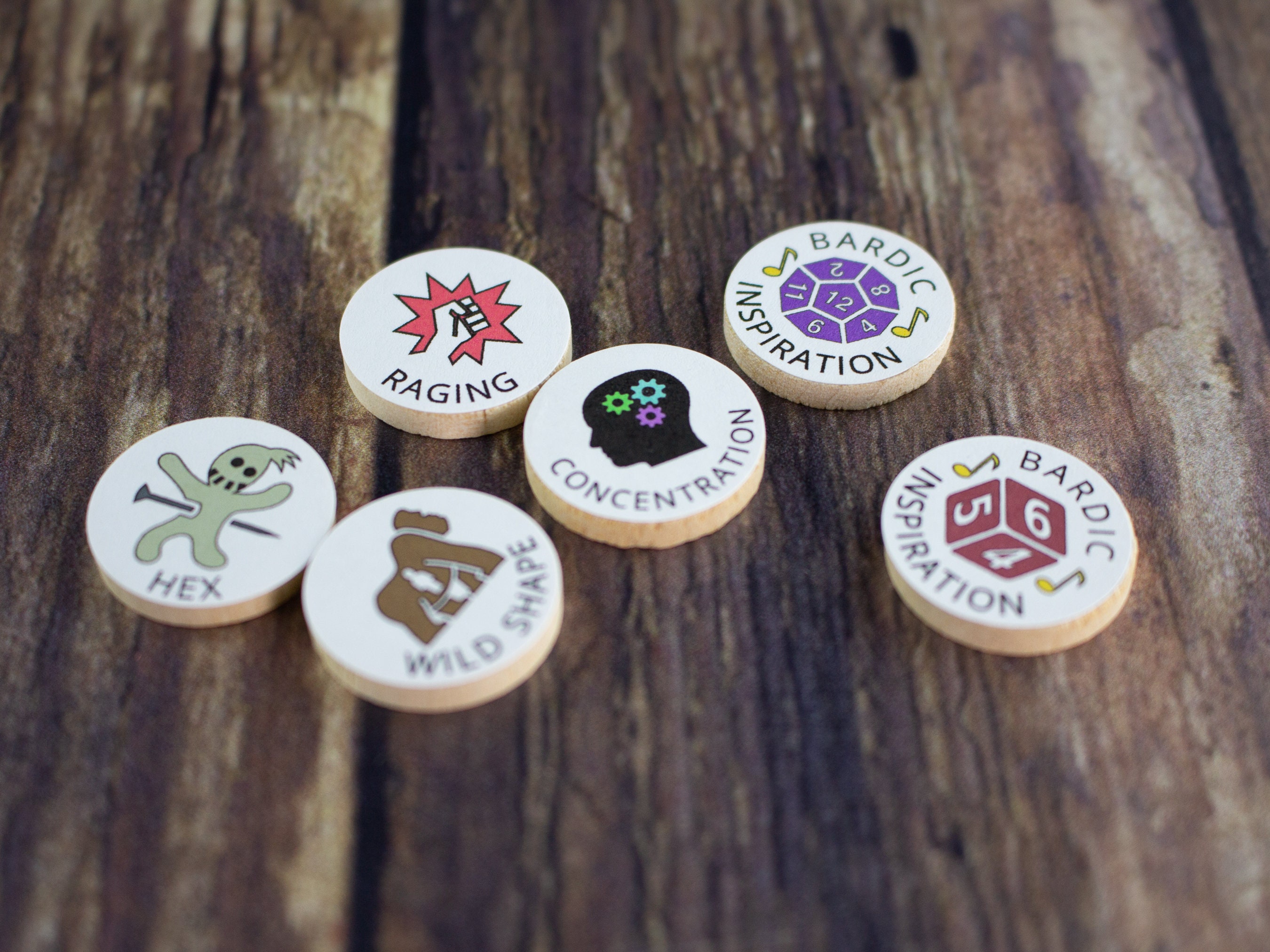 Add On: Game Token Bases - 3/4 Inch Wooden Round Discs - Etsy