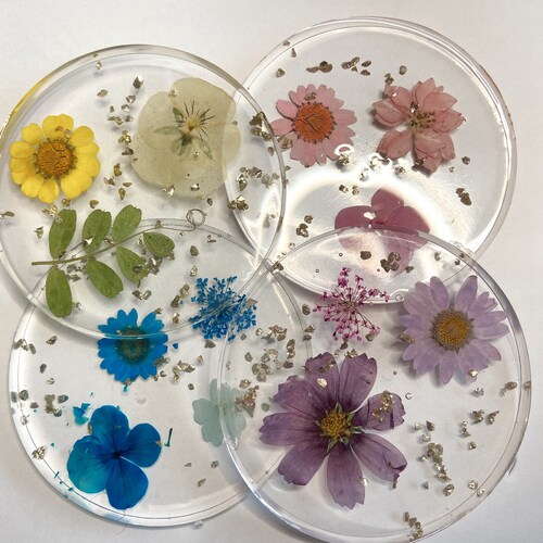 Leaf Pattern Wood Coaster Set Set of 4 Wood Coasters - Etsy