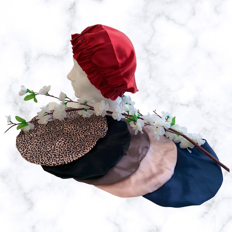 Pure Mulberry Silk Sleep Bonnets - Etsy