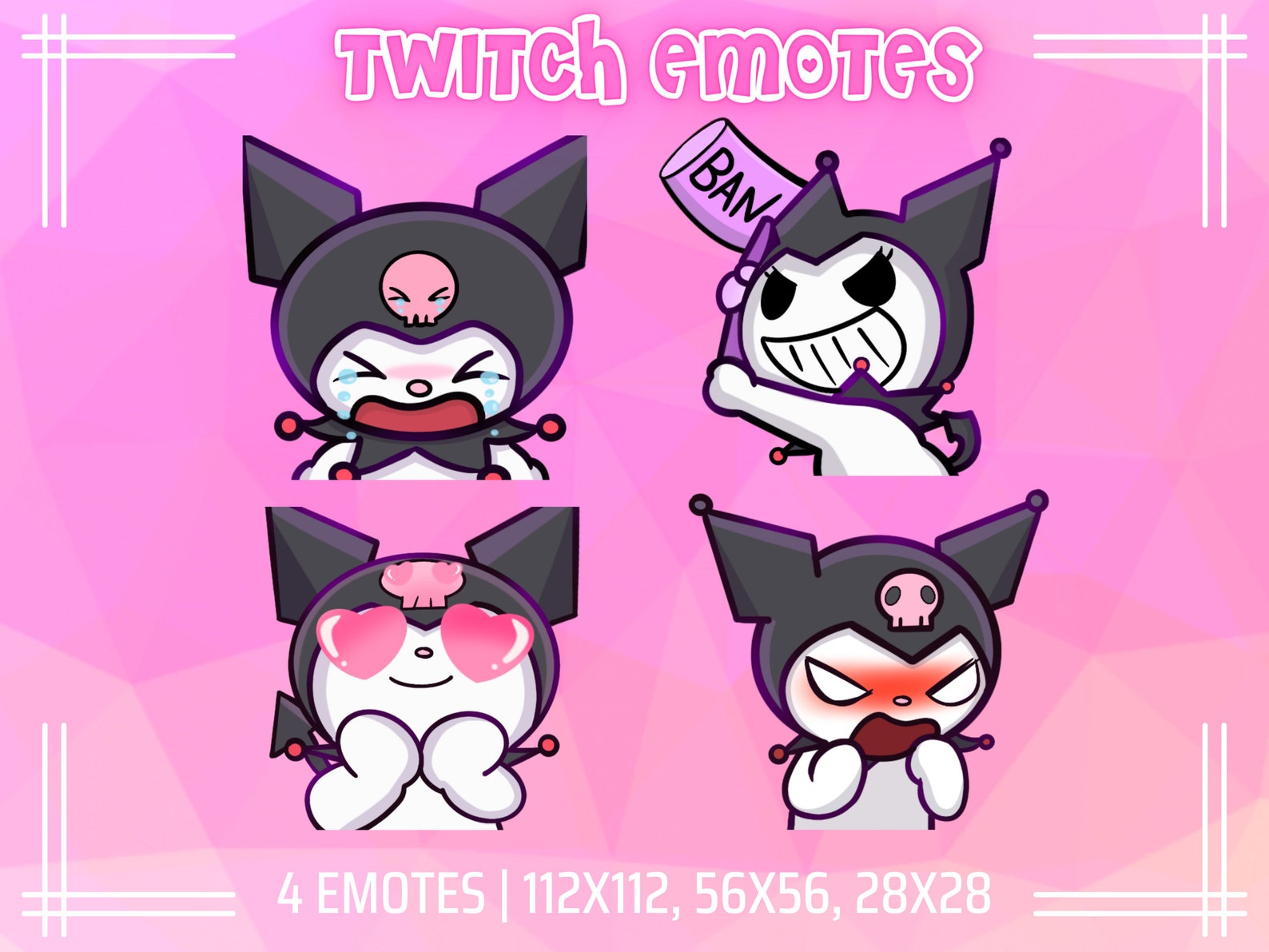 Kuròmi Emotes Pack Twitch/discord Emote/ Cute Emotes for - Etsy New Zealand