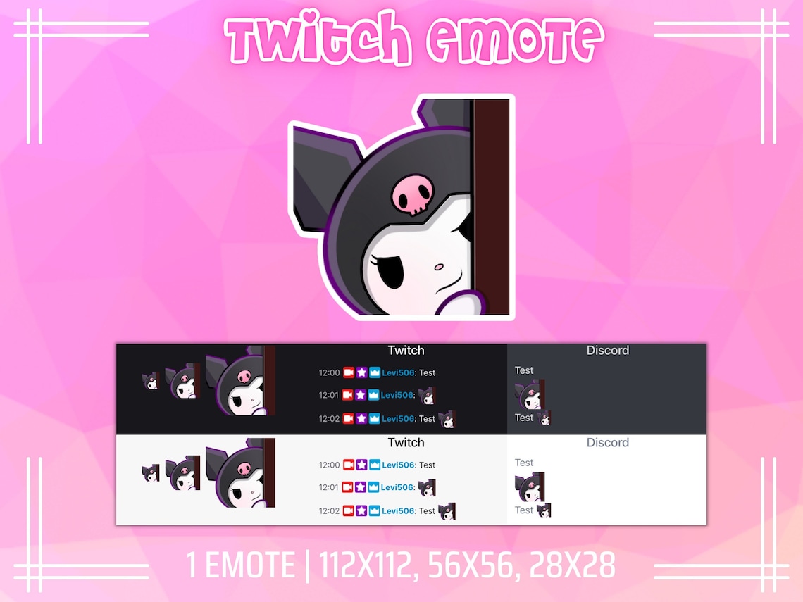 Kuròmi Twitch/discord Emote/ Streamers Discord Youtube - Etsy