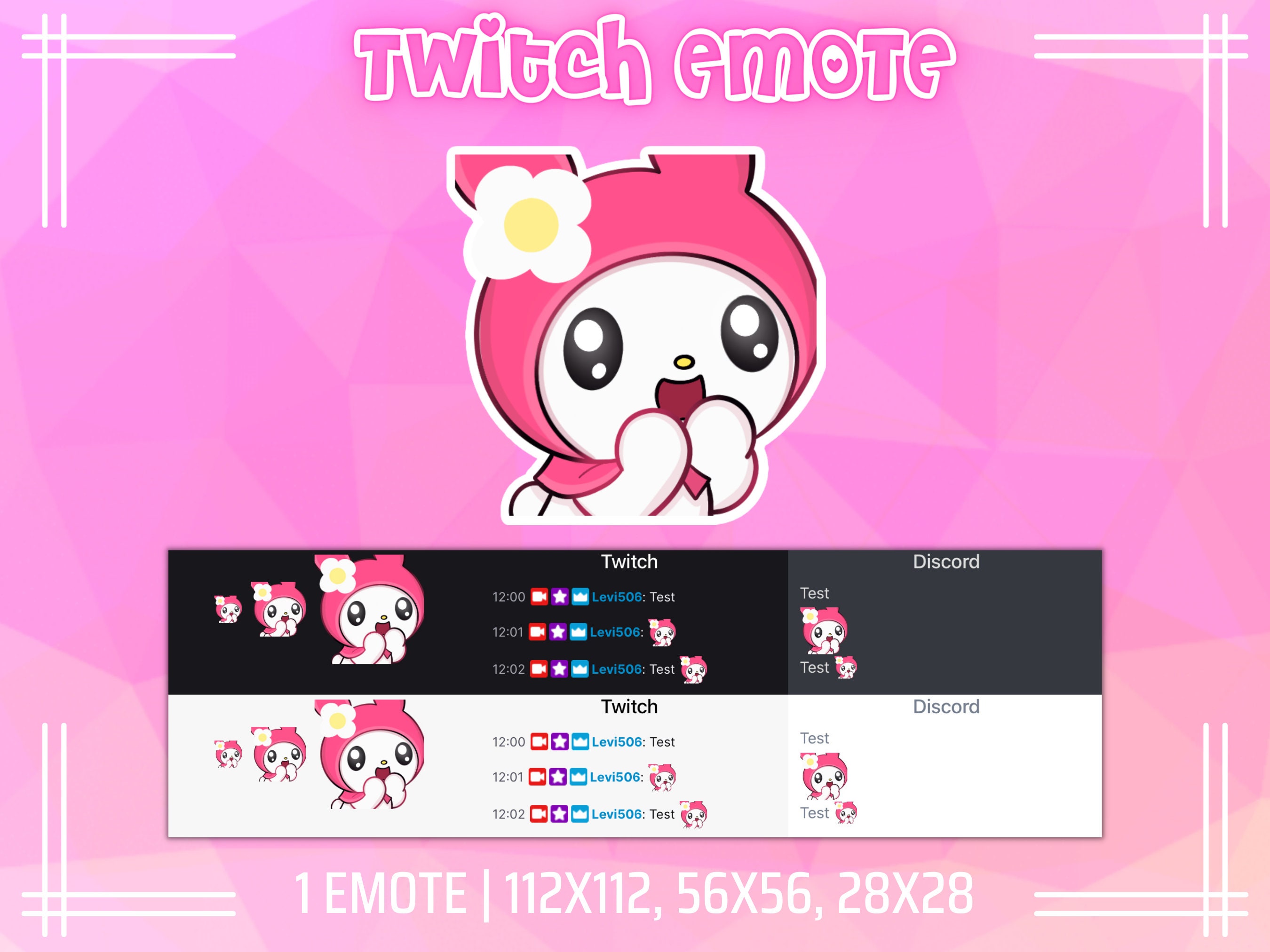 My Melòdy Twitch/discord Emote / Cute Twitch Emote/ Streamers - Etsy