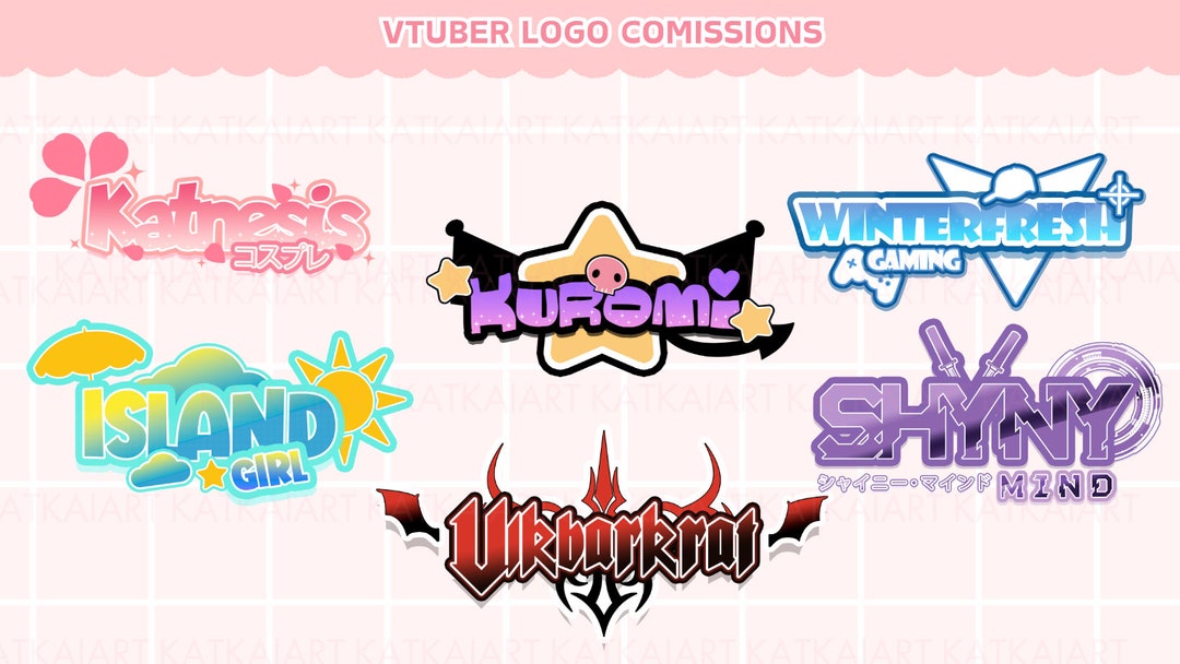 Vtuber, Vtuber Logo, Custom Vtuber Logo Commission , Custom Logo, Vtuber Asset, Twitch Logo ...