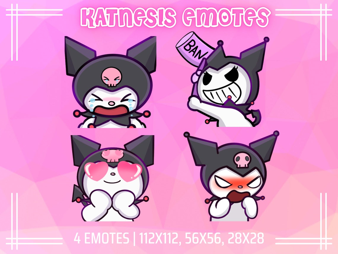 Kuròmi Emotes Pack Twitch/discord Emote/ Cute Emotes for - Etsy