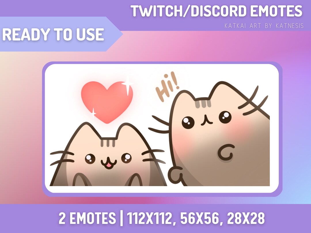 Cute Cat Emote/ Cute Emotes/ Cute Twitch Emotes/ Cute Streaming Emotes ...