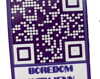 Custom 3d Printed Qr Code - Etsy