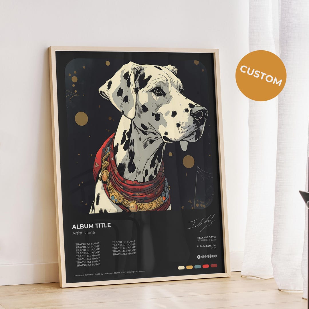 Custom Album Poster, Printable Minimalist Custom Singer Poster ...