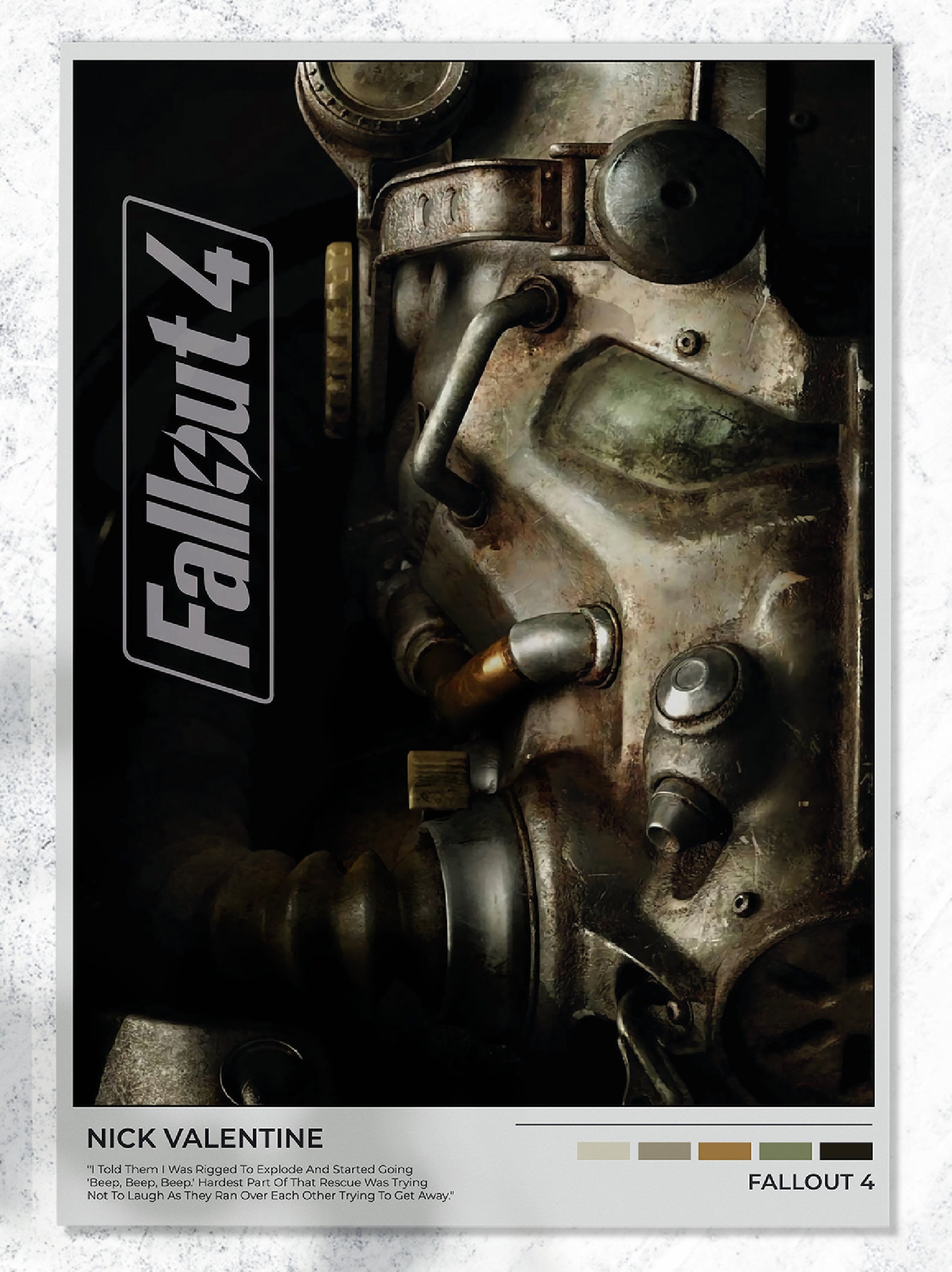 Fallout 4 Poster Printable Wall Art Digital Download Video | Etsy