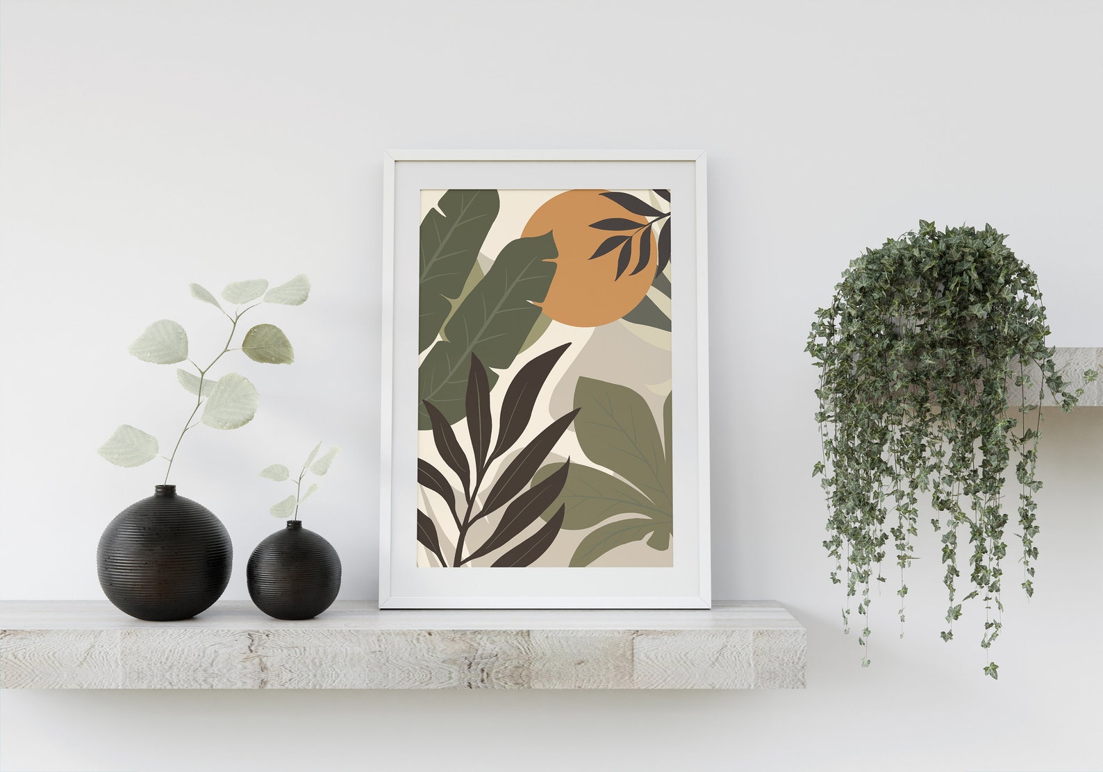 Plants Poster Design Contemporary Art Poster, Abstract Prints ...