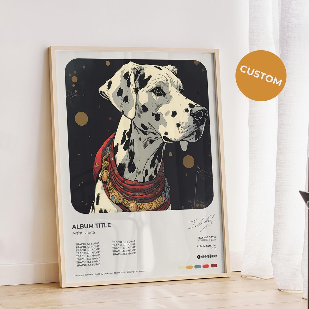 Custom Album Poster, Minimalist Printable Custom Singer Poster ...