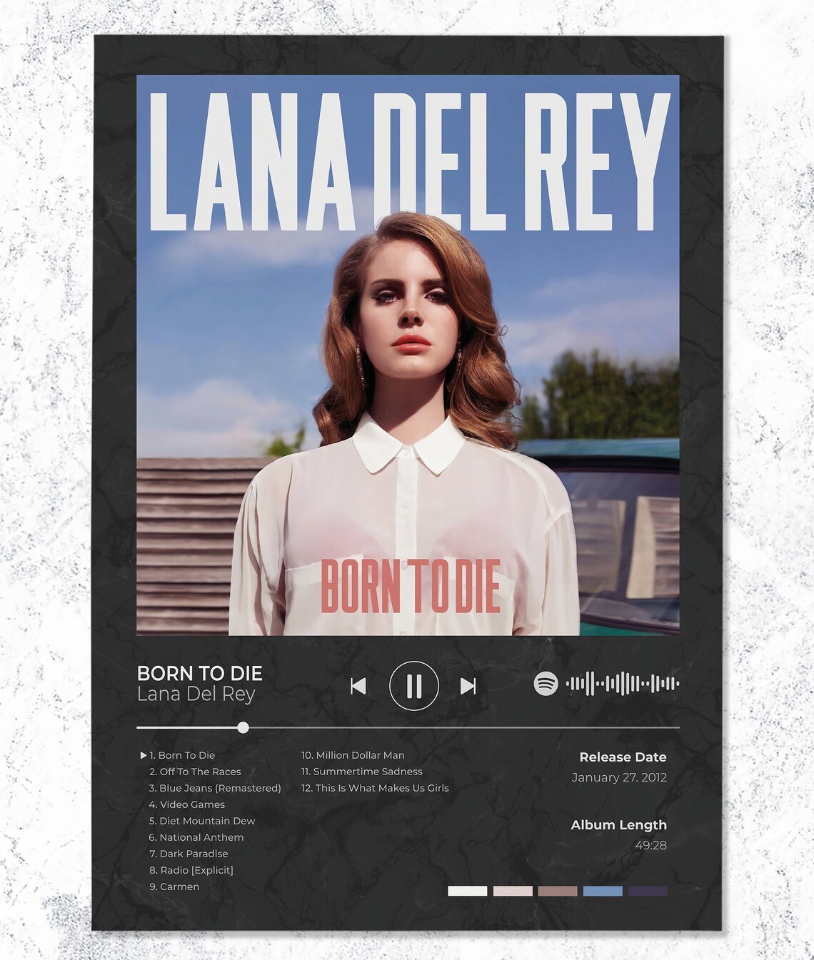 Lana Del Rey Poster Printable Wall Art Lana Del Rey Burn To | Etsy