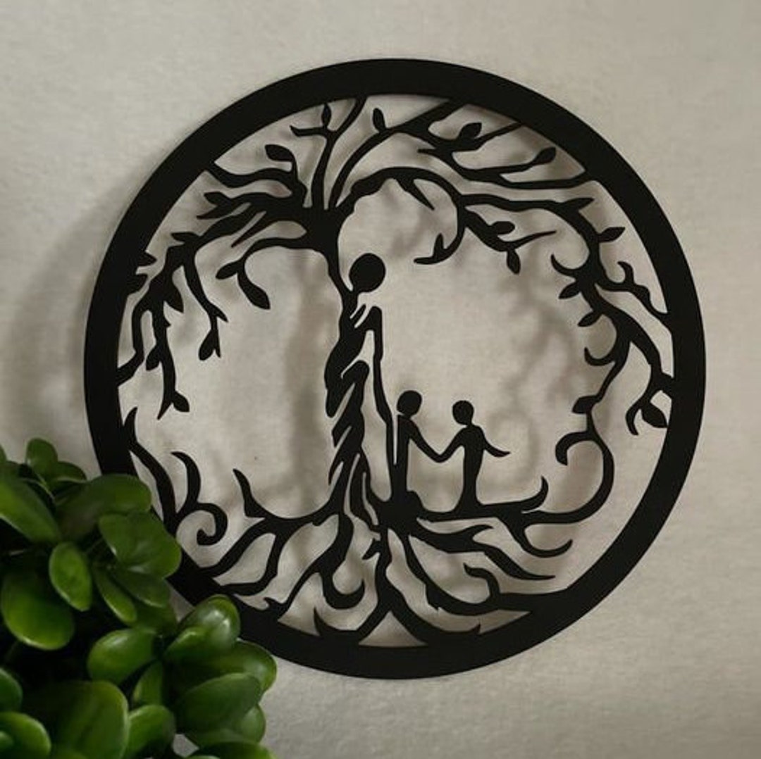 Mother Tree of Life Laser Ready SVG Files - 1 - 5 Children Included - Etsy