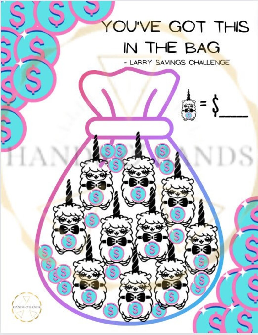 Youve Got This in the Bag Larry Savings Challenge - Etsy