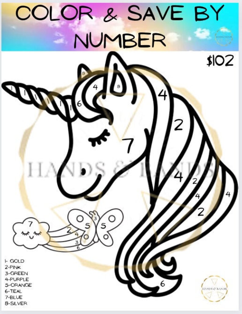 Color and Save by Number - Etsy