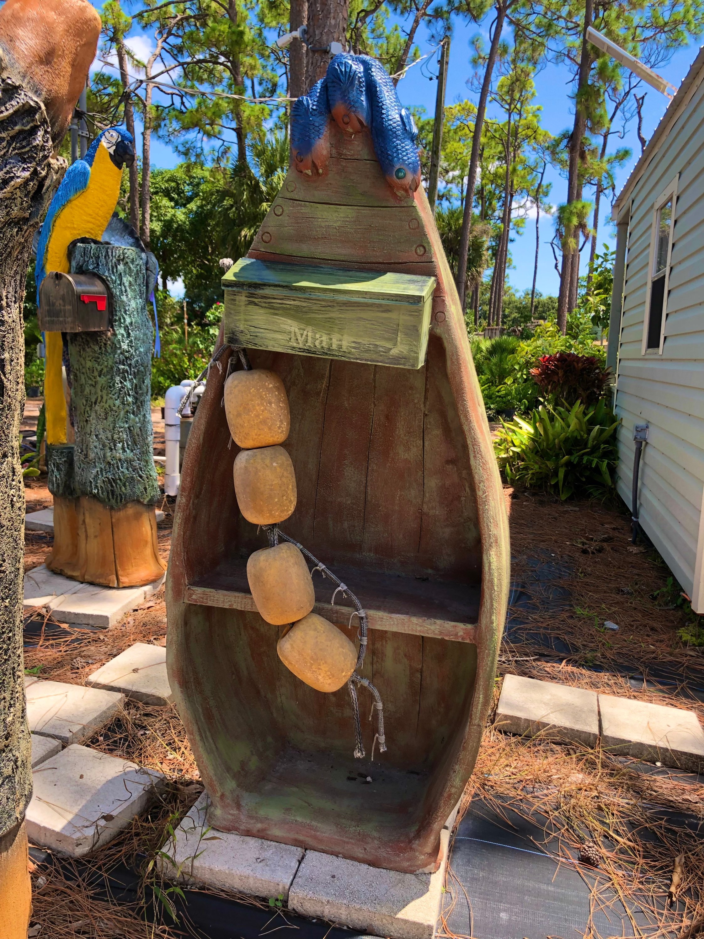 Boat Mailbox Sculpture - Unique Custom Nautical Mailbox - Etsy