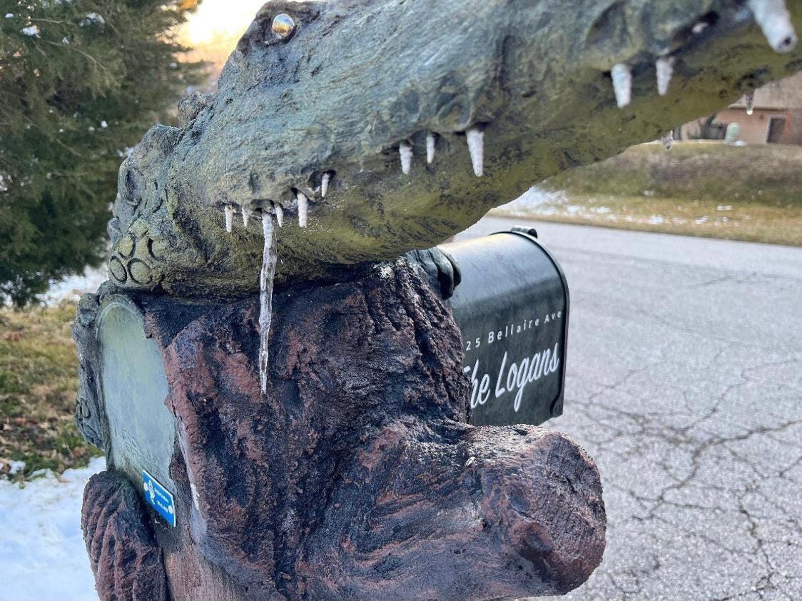 Alligator Florida Gator Mailbox Statue - Unique Custom Mailbox - Etsy