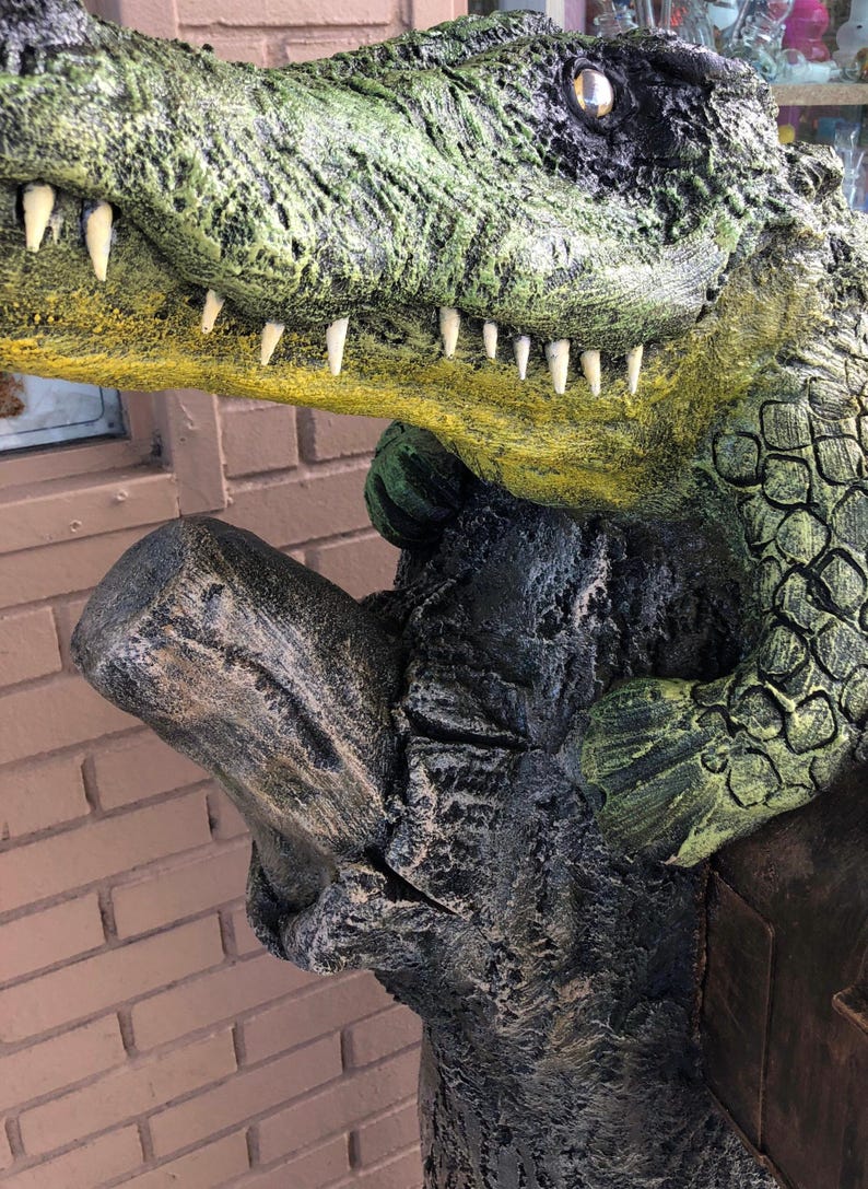 Alligator Florida Gator Mailbox Statue - Unique Custom Mailbox - Etsy