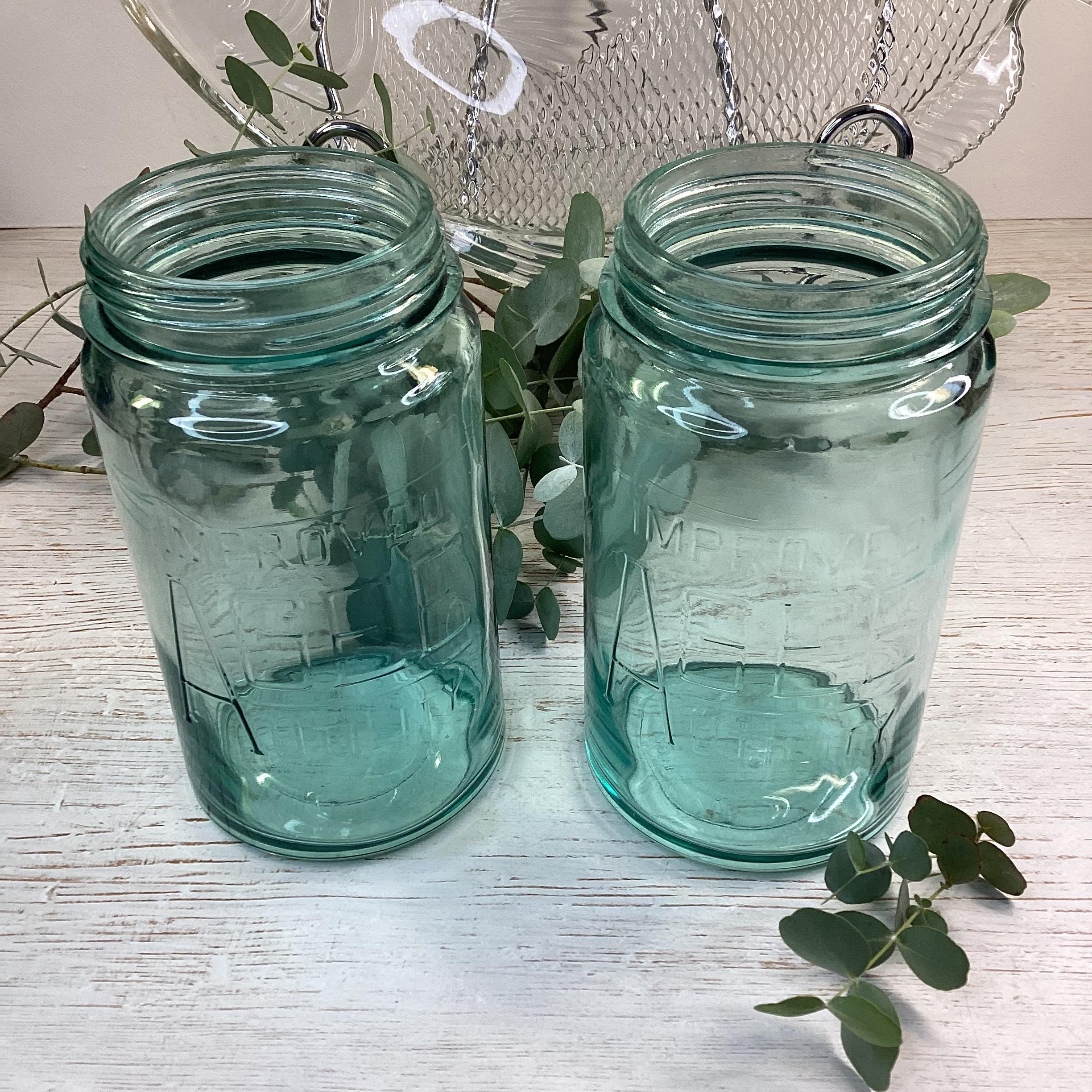 Vintage AGEE Green Glass Jars: Australian Utility Jar Set - Etsy Australia