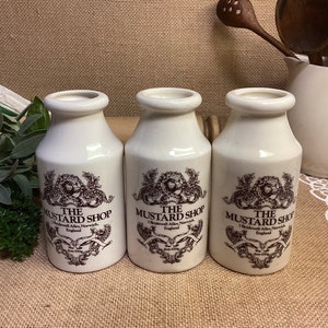 Vintage Mustard Pot Kitchen Stoneware Pottery Mustard Bottle COLMAN’S ...