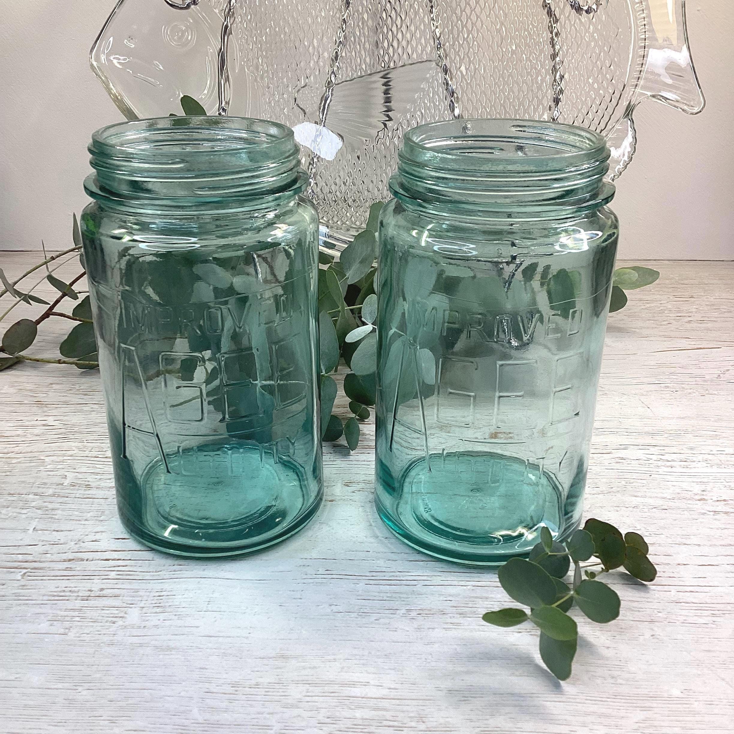Vintage AGEE Green Glass Jars: Australian Utility Jar Set - Etsy Australia