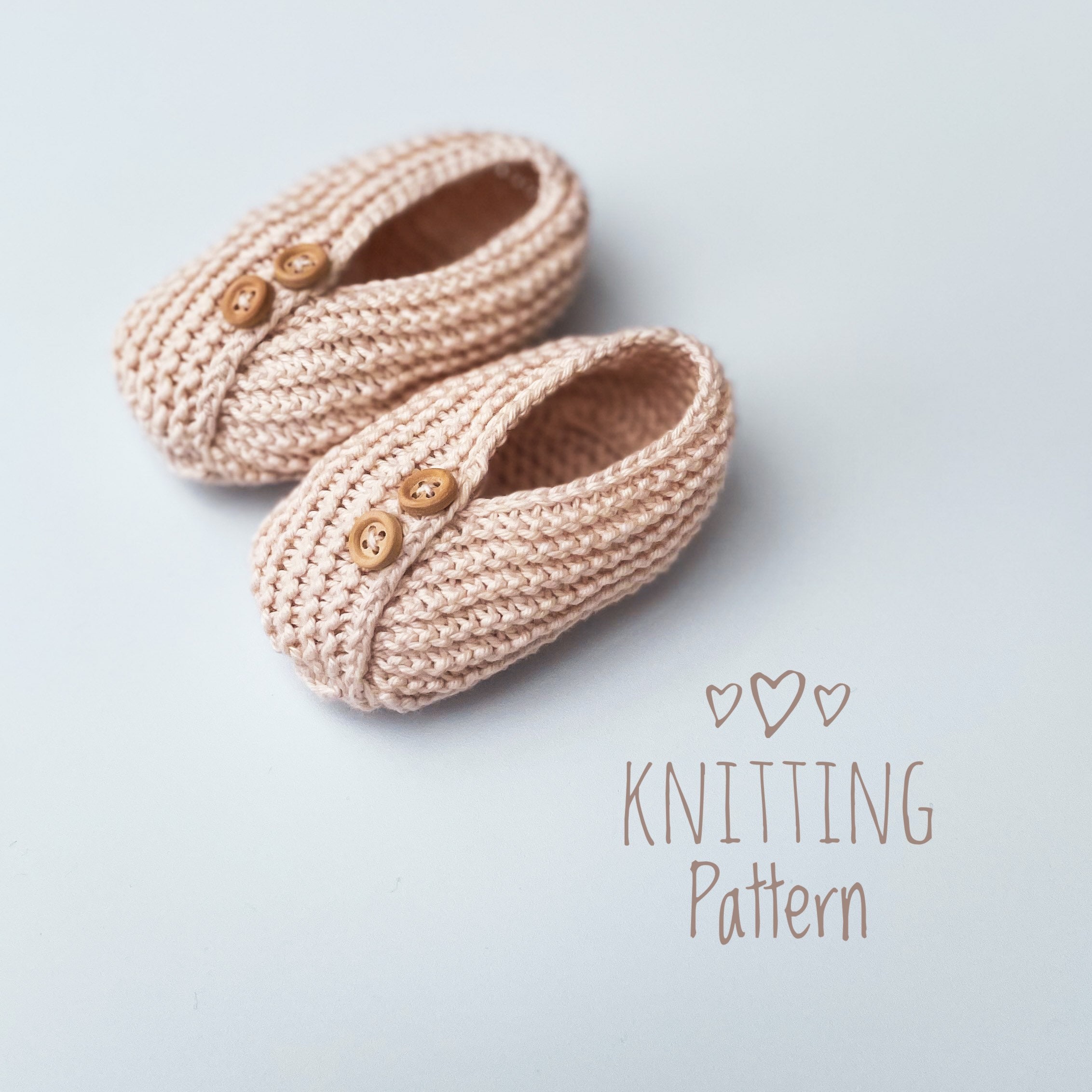 Beginner Baby Booties Knitting Pattern Easy Knit Baby - Etsy Australia