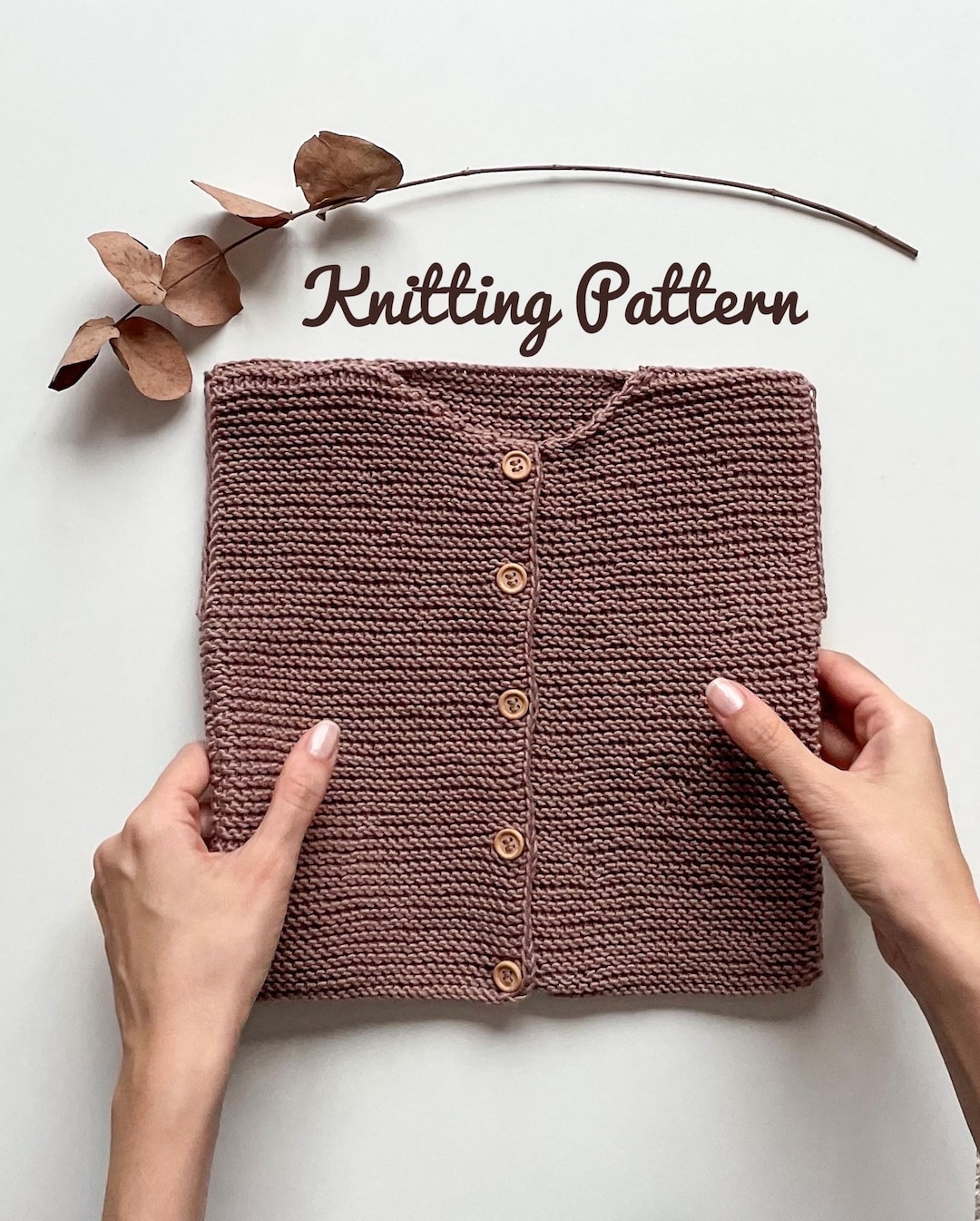 Knitting Pattern for Baby Vest, Beginner Knitting Pattern, Toddler ...