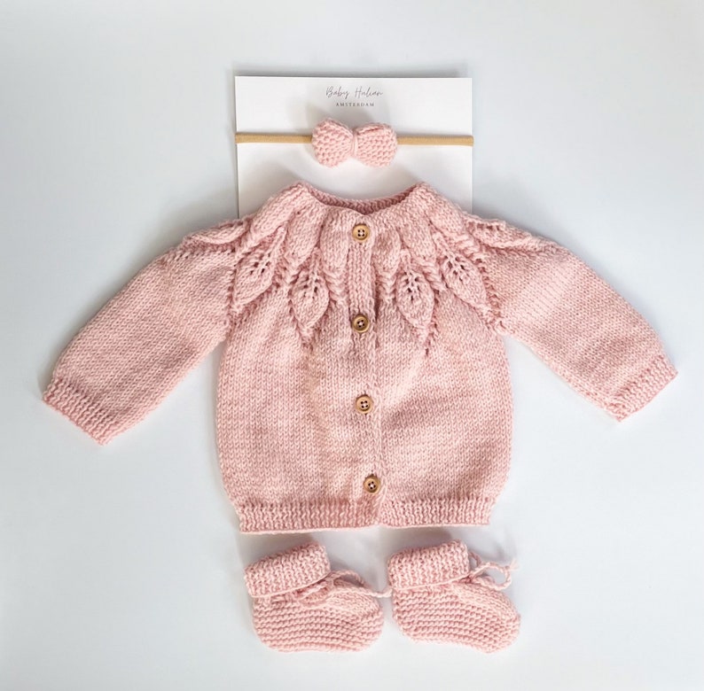 Newborn Baby Gift Set Hand Knit Merino Wool Baby Sweater Set | Etsy