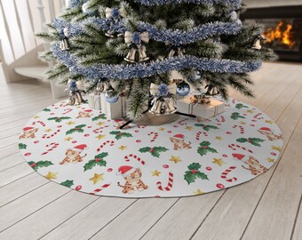 Christmas Tree Skirt Cat - Etsy