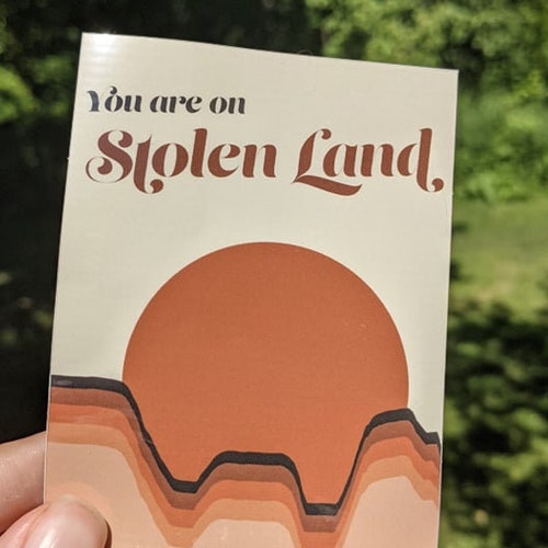 Indigenous Land Sticker | Etsy