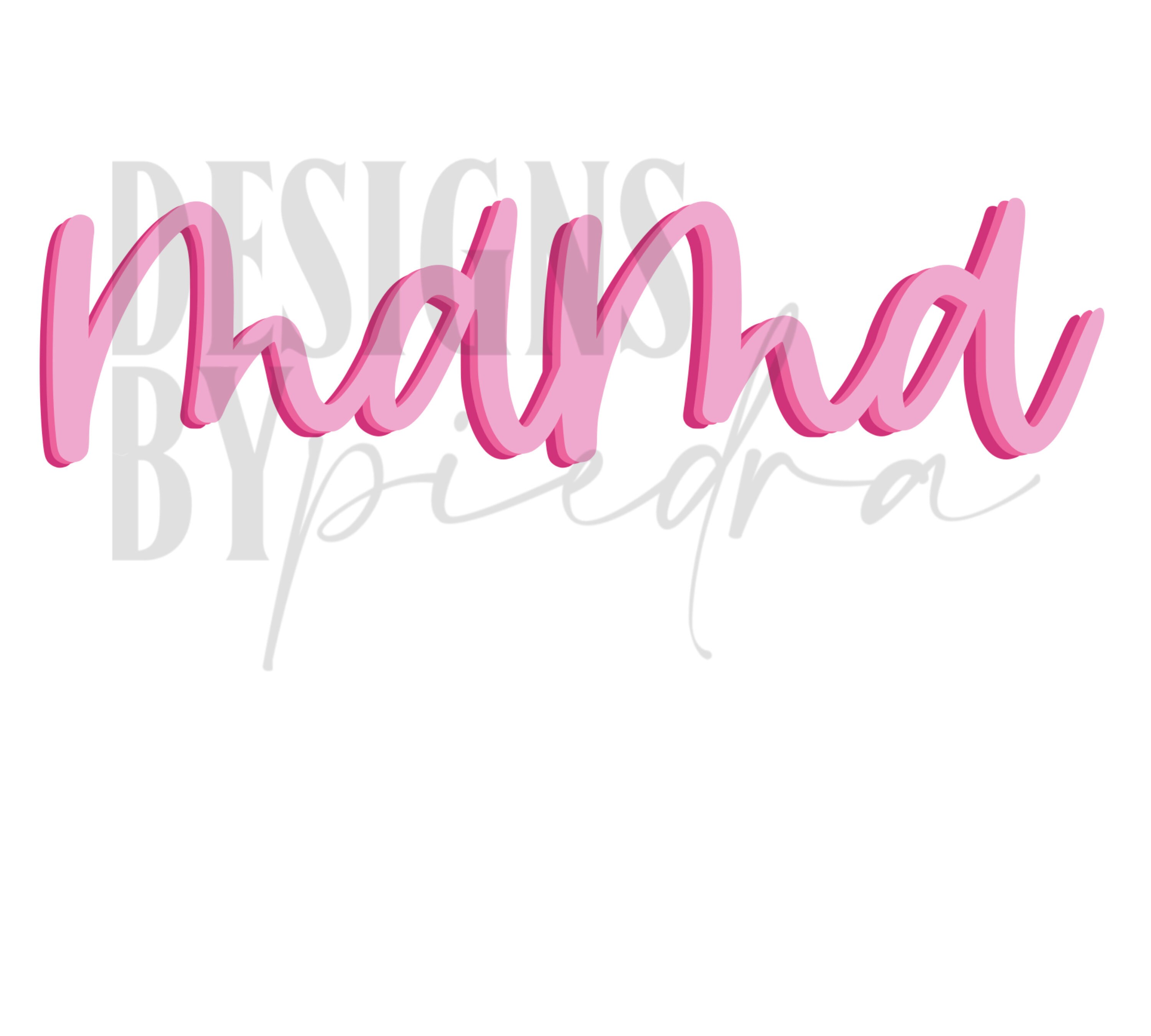 Mama en rosa svg png jpeg pdf sublimación descarga digital - Etsy España