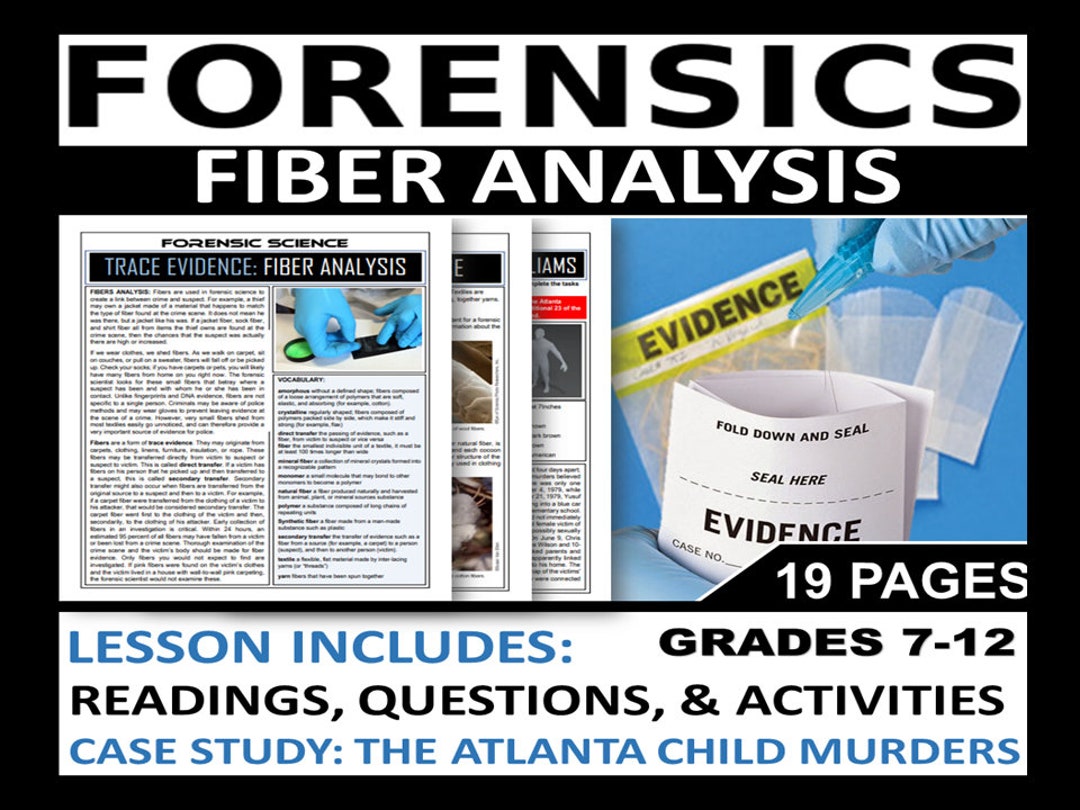 Forensics: Fiber Analysis | Readings, Questions, Case Study (lab ...