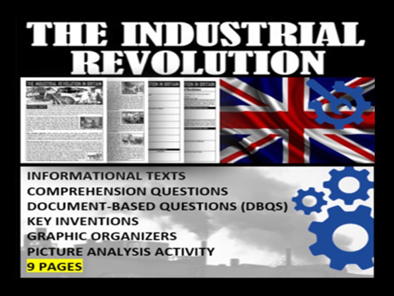 The Industrial Revolution in Britain (reading and Worksheets) | Grades ...