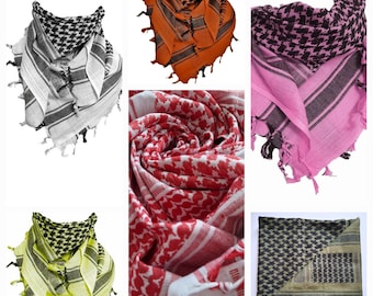 100% Pure Cotton Palestinian Freedom Shemagh SAS Army Military Desert ...