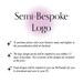 Modern Simple Semi Bespoke Logo Design - Etsy