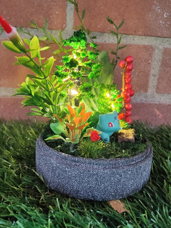Light up Dome Terrarium Bulbasaur - Etsy