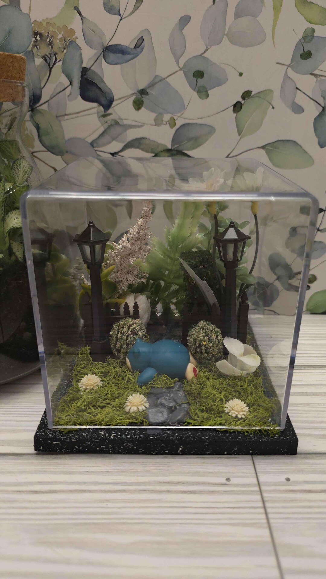 Light up Cube Terrarium - Snorlax - Etsy