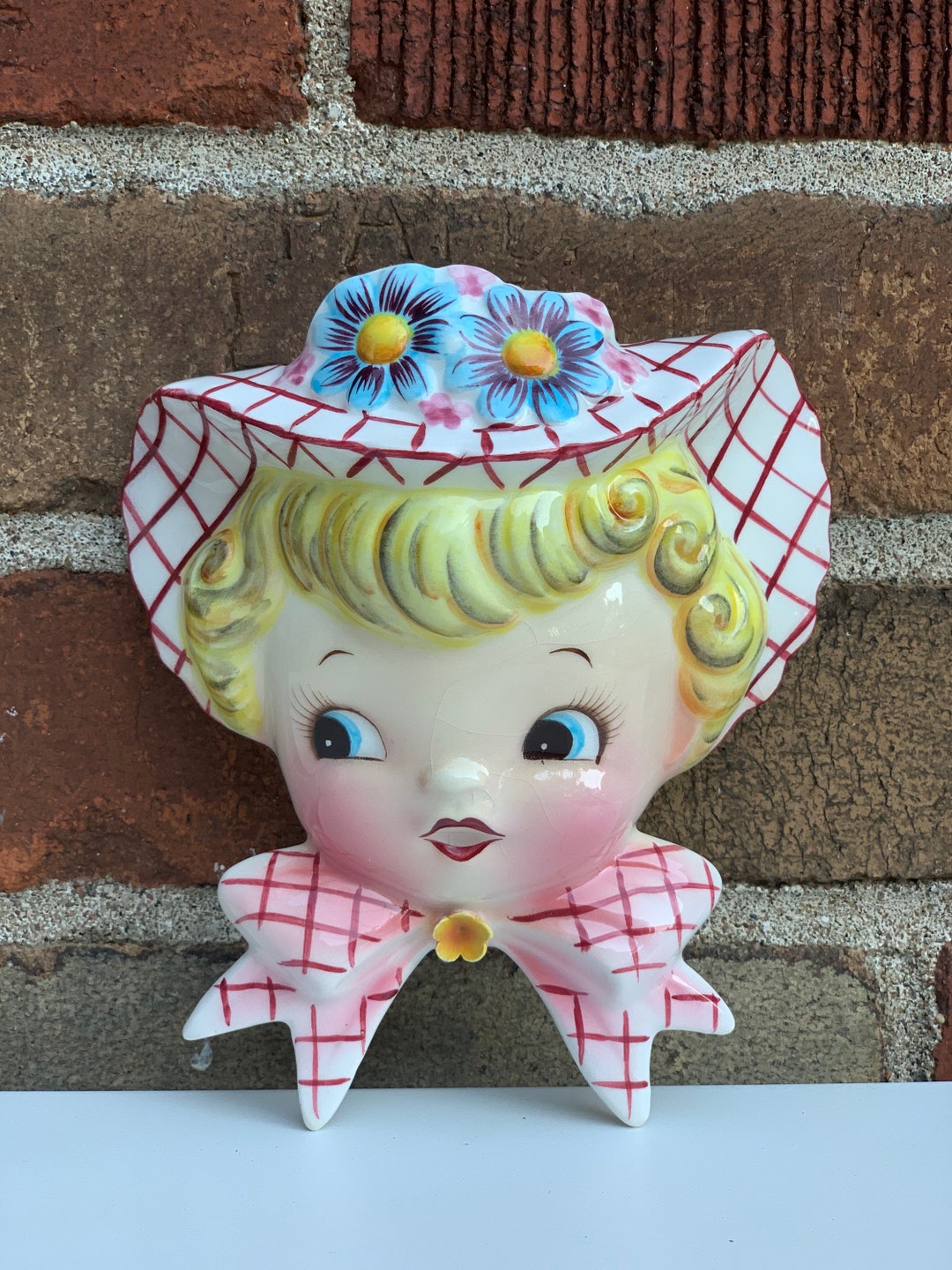 Wall Pocket, ESD Japan Lefton Miss Daisy, Miss Dainty, Vintage ...