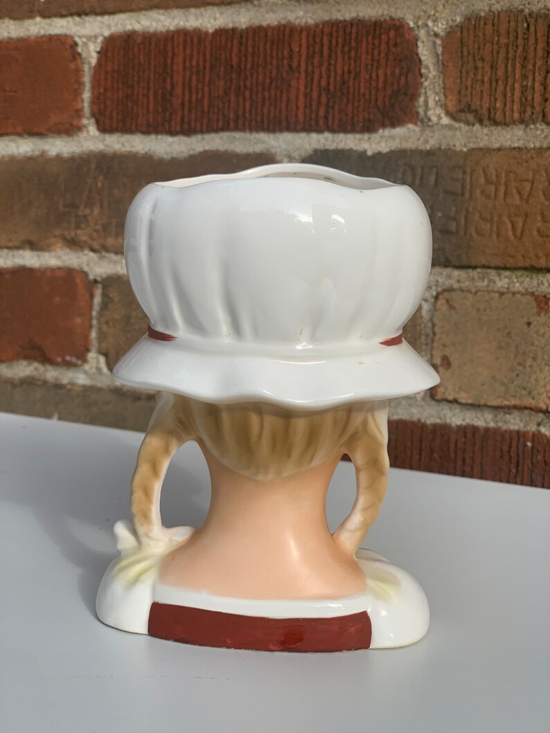 Lady Head Vase Vintage Ceramic Planter Relpo Head Vase - Etsy