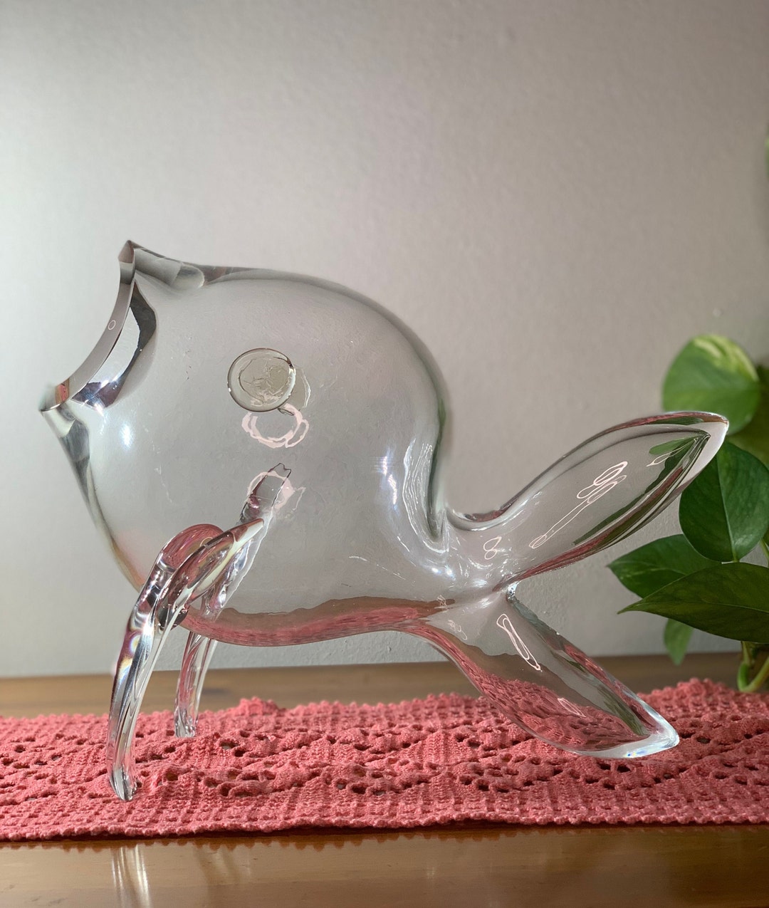 Blenko Glass Fish Vintage Art Glass Bowl Glass Terrarium - Etsy