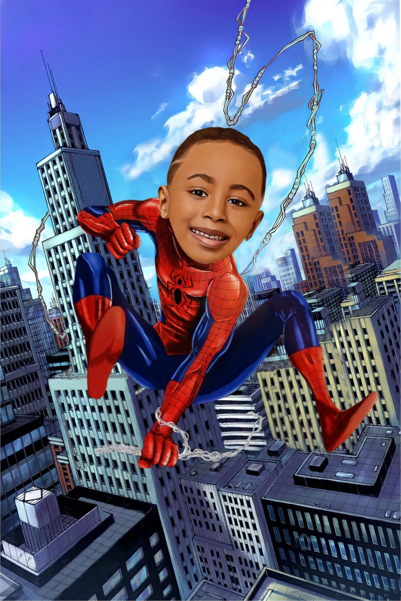 Turn Yourself Into Spiderman Superhero Custom Digital | Etsy Turn Yourself Into Spiderman Superhero Custom Digital | Etsy