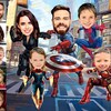 Military Retirement Gift, Custom Cartoon Army Portrait, Veteran Gift ...