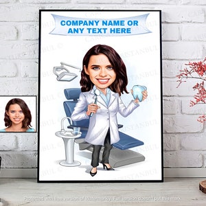 Detective Gift, Custom Cartoon Portrait From Your Photo, Private ...